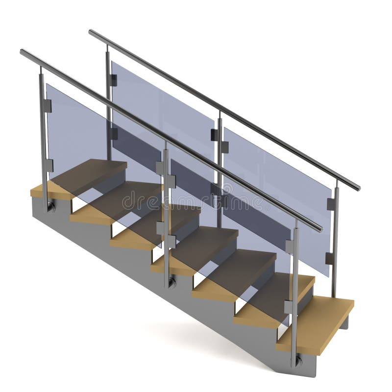 3d render of stairs stock illustration. Illustration of graphics - 38346923