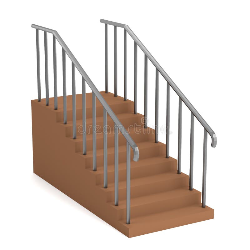 3d render of stairs stock illustration. Illustration of walk - 38975234