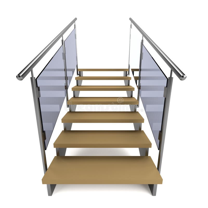 3d render of stairs stock illustration. Illustration of render - 39330364