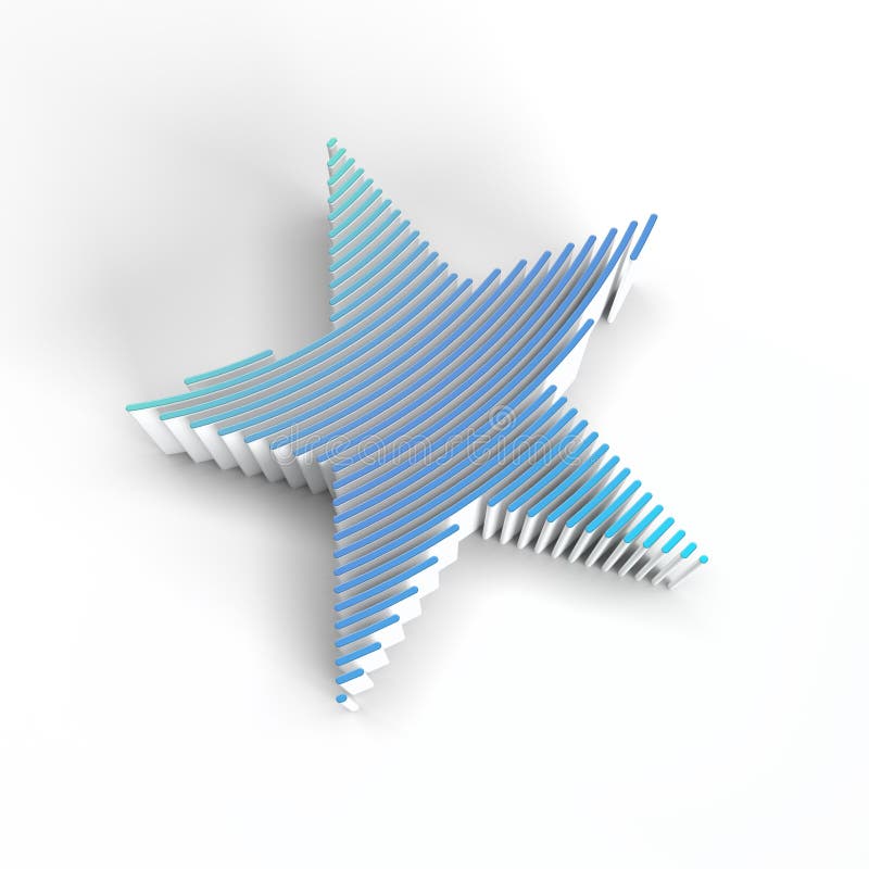 3D Render Star Icon Simple 3d Style Symbol Stock Illustration ...