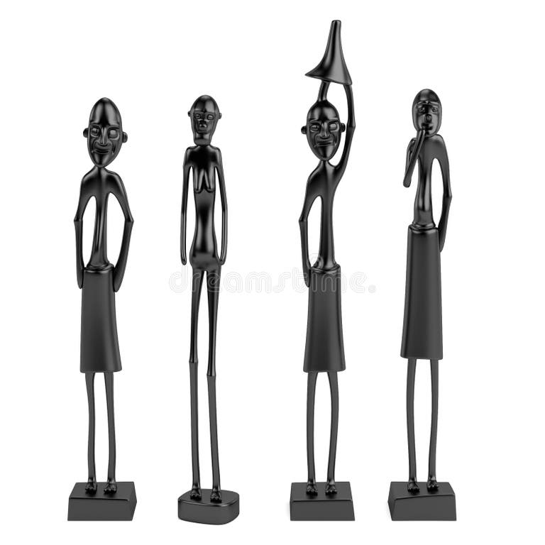 3d render of statues stock illustration. Illustration of model - 38346937