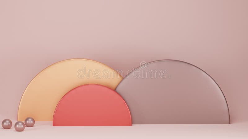 Still Life with Multicolored Geometric Shapes Stock Illustration ...