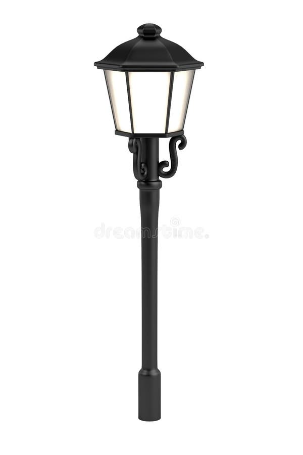 3d render of street lamp stock illustration. Illustration of light ...