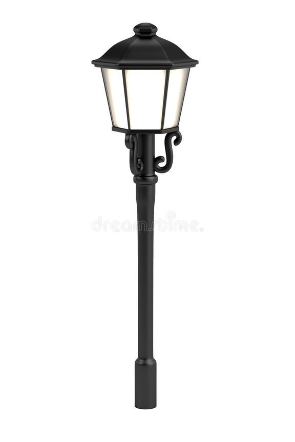 3d render of street lamp stock illustration. Illustration of light ...