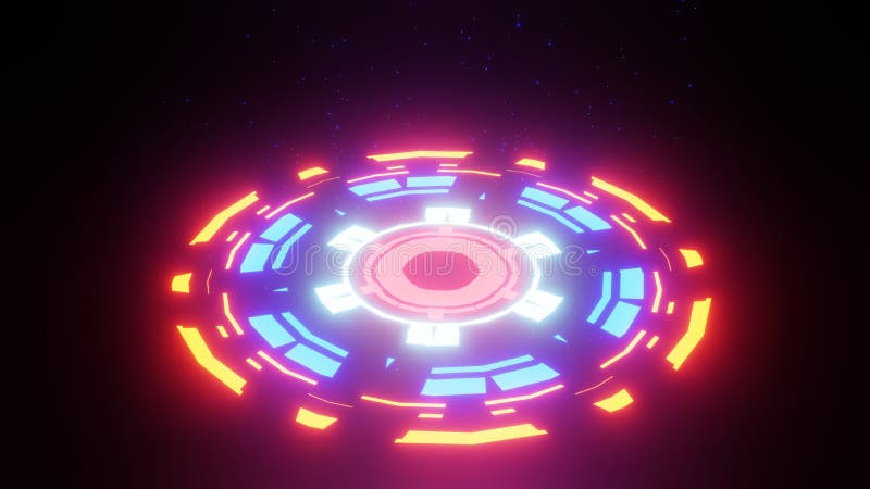 3D Render. Stylish Abstract Animation Audio Visualizer Stock ...