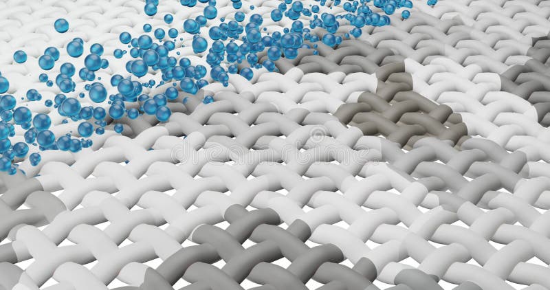 3d Stylized Animation of Smooth Movement of Fabric Layers. Stock Video ...