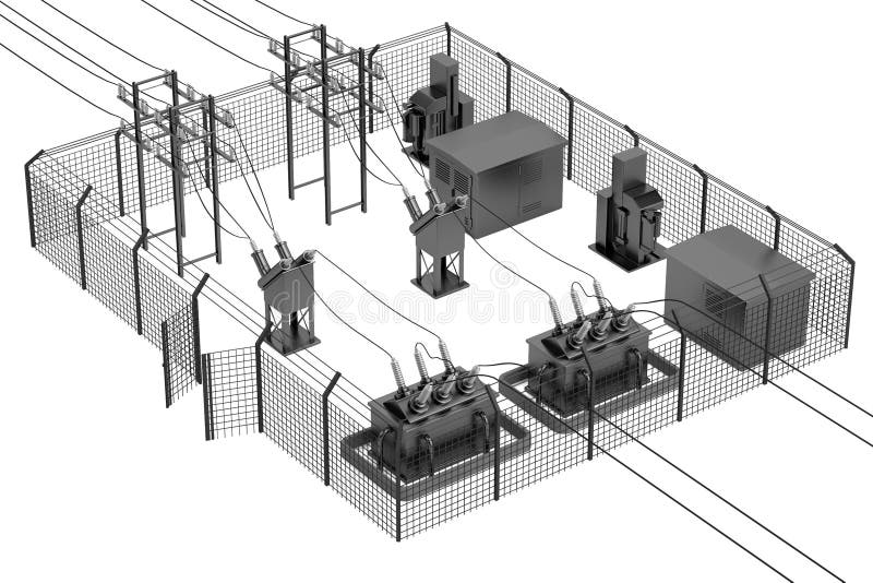 Electric Substation Stock Illustrations – 3,474 Electric Substation ...