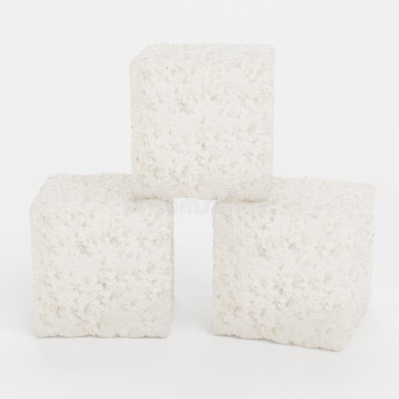 3D Render of Sugar Cubes stock illustration. Illustration of coffee ...