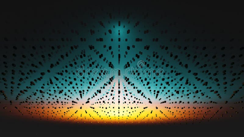 Surreal Abstract, Floating Monoliths Symmetrically Arranged Forming ...