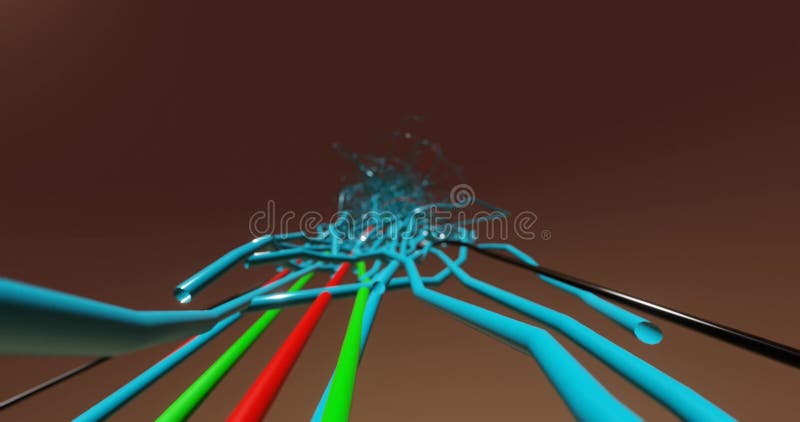 Render with Tangled Wires, Soft Focus Stock Footage - Video of ...