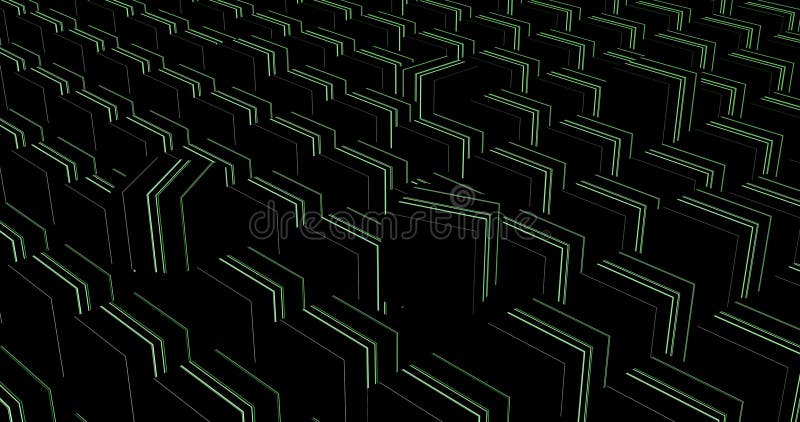 Render with Techno Abstract Green Stripes Background Stock Video ...