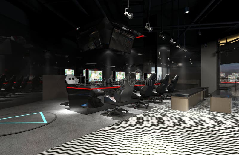 3d Render of Technology Store Stock Illustration - Illustration of ...