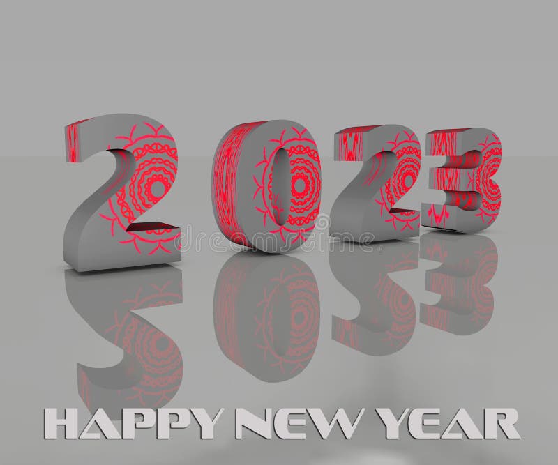 3d Render Text 2023 Wallpaper Background Hd Happy New Year Stock ...