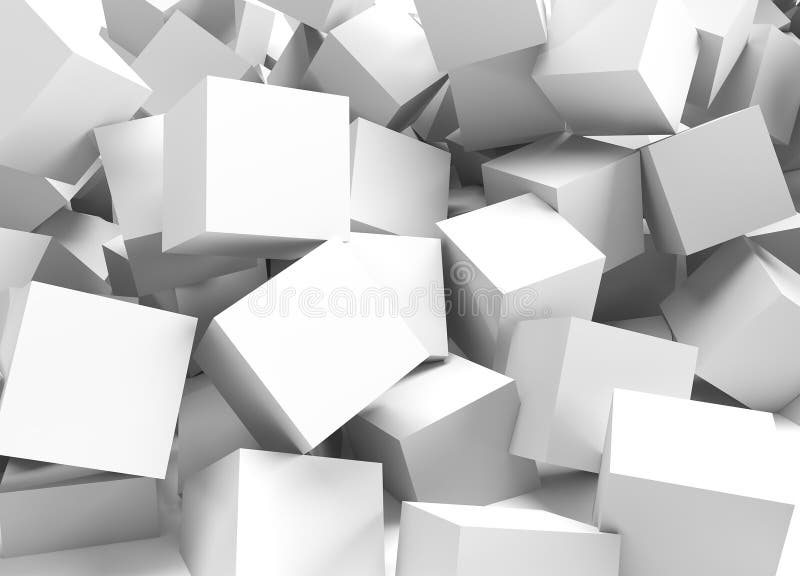 3D Render Texture with Squares Design Stock Illustration - Illustration ...
