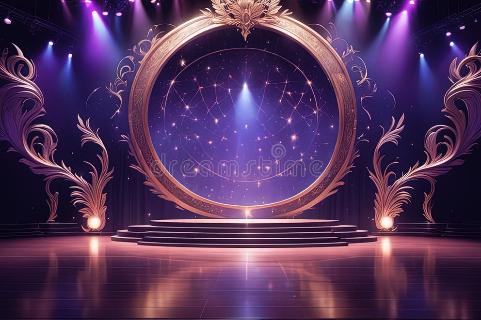 3 D Render of Theater Stage and Stage3 D Render of Theater Stage and ...