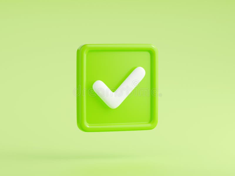 3d Render Tick, Check Mark Isolated Icon or Button Stock Illustration ... 3d Render Tick, Check Mark Isolated Icon or Button Stock Illustration ...