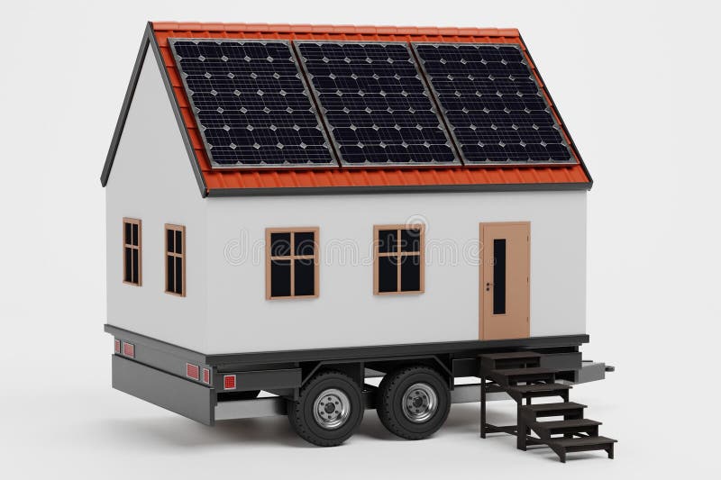 3D Render of Tiny House stock illustration. Illustration of cottage - 299815485