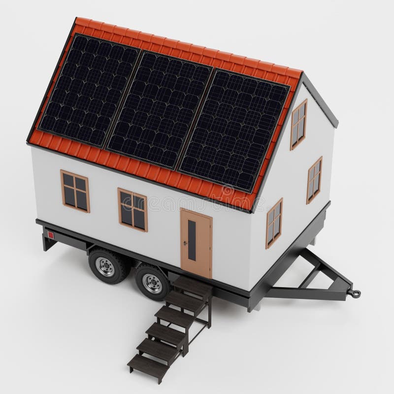 3D Render of Tiny House stock illustration. Illustration of tiny ...