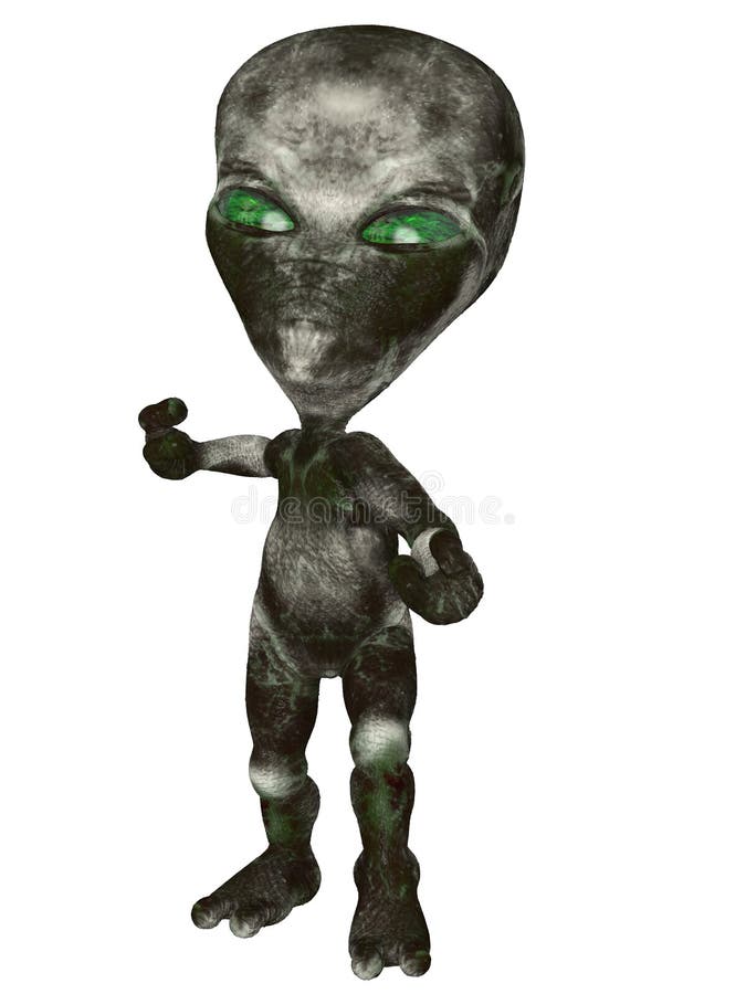 Toon alien stock illustration. Illustration of fiction - 202973760