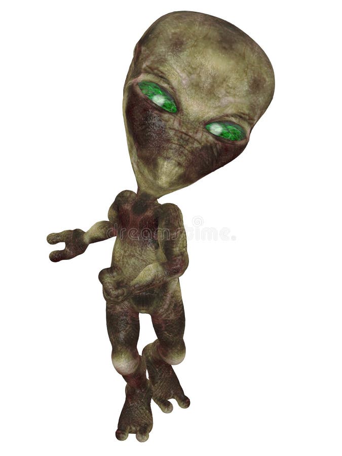 Toon alien stock illustration. Illustration of render - 202973764