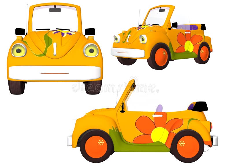 Toon Car stock illustration. Illustration of auto, travel - 201145323