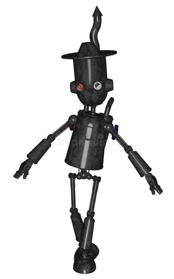 Cyborg think or compute stock illustration. Illustration of analysis ...