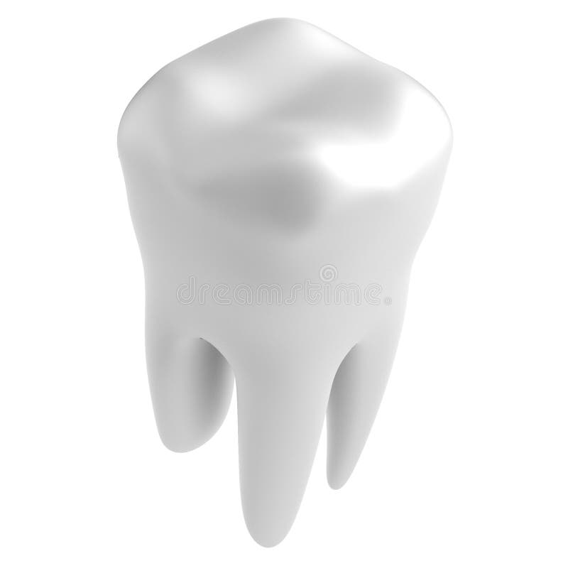 3d render of tooth stock illustration. Illustration of single - 40078052