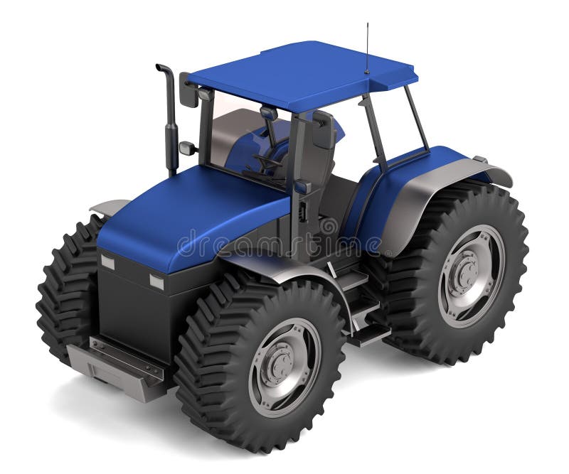 3d render of tractor stock illustration. Illustration of tool - 38511462