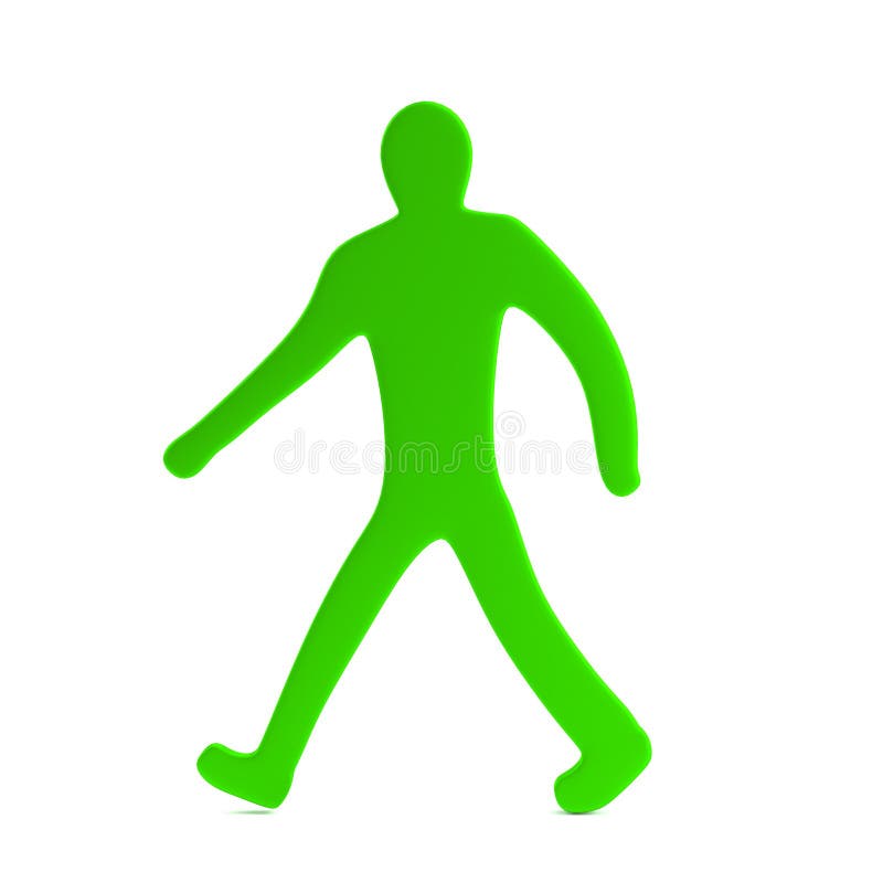 3d Render of Traffic Light Character Stock Illustration - Illustration ...