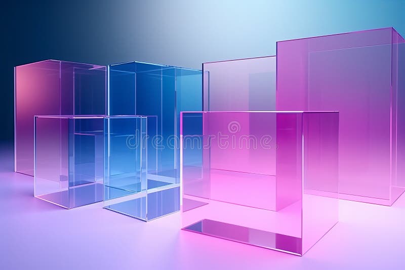 3d Render, Simple Neon Background, Abstract Wallpaper with Wavy Ribbon ...