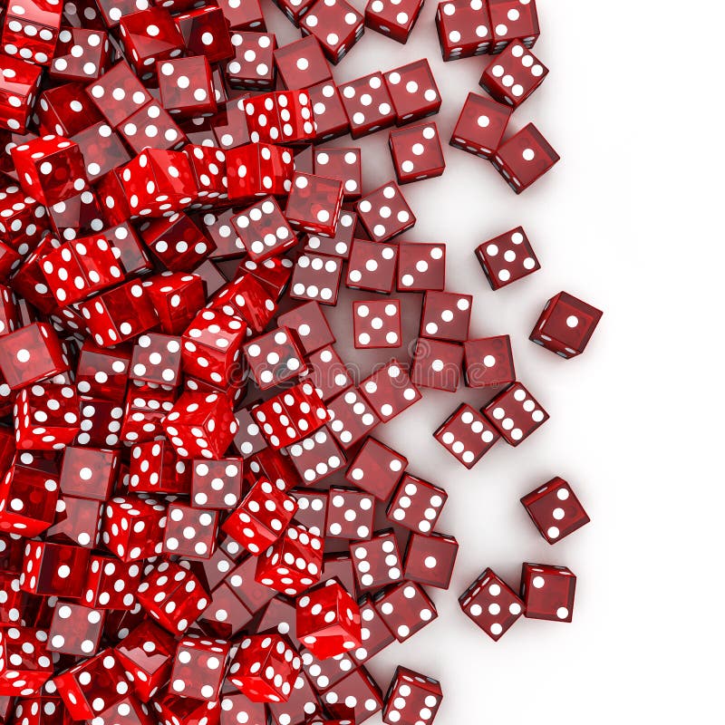Red dice pile stock illustration. Illustration of craps - 29799732