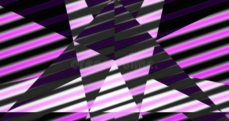 Render with Triangular Surface and Pink and Purple Stripes Stock ...