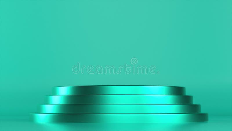 3d Render Turquoise Pedestal Stock Footage - Video of display, graphic ...