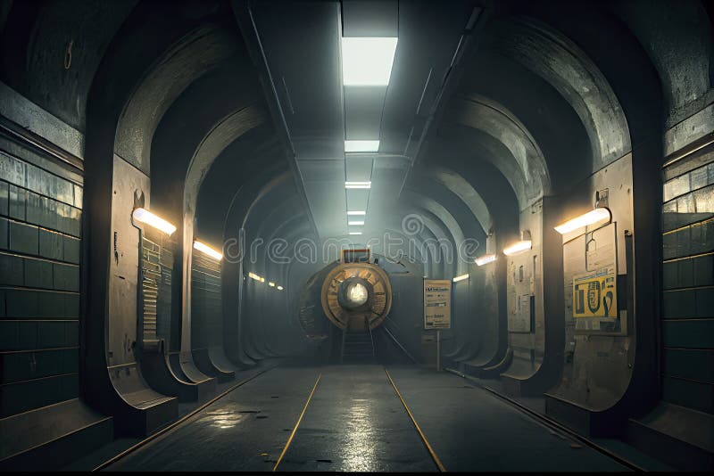 3d Render of Underground Tunnel Stock Illustration - Illustration of ...
