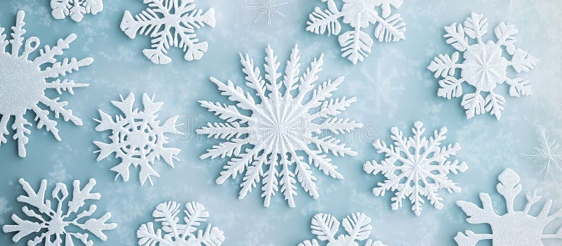 3D Render of Uniquely Detailed Snowflakes in Radial Pattern, Generative ...