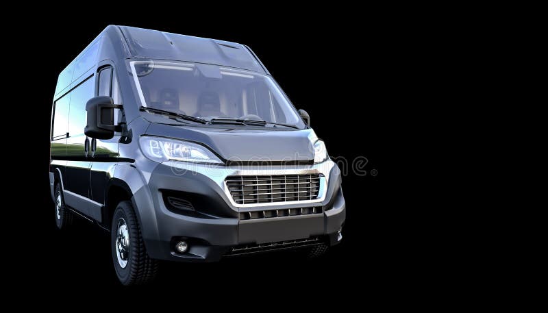 3d Render of a Van for Transportation Stock Photo - Image of rendering ...