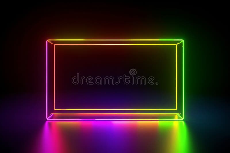 3d Render, Vibrant Rainbow Colors, Laser Show, Glowing Spectrum ...