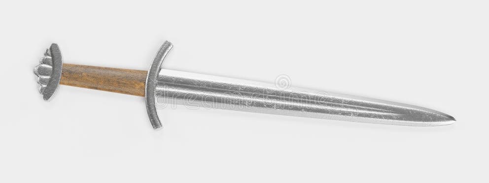 3d Render of Viking Dagger stock illustration. Illustration of ...