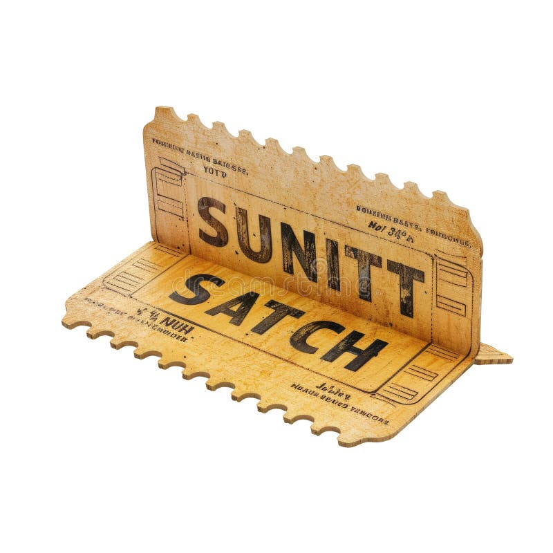 Vintage Ticket Stand: Sunday and Saturday Wooden Sign Stock ...