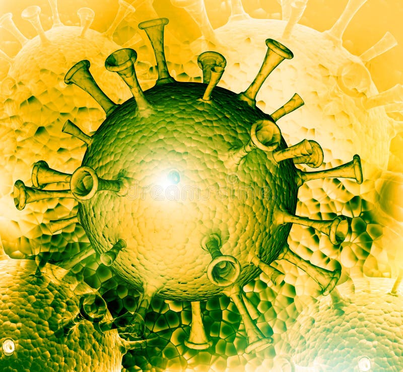 3d render of Virus stock illustration. Illustration of design - 50594069