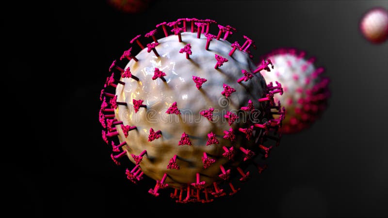3d render virus stock illustration. Illustration of fever - 315491659