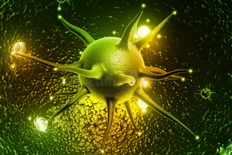 3d render virus stock illustration. Illustration of hepatices - 49860068