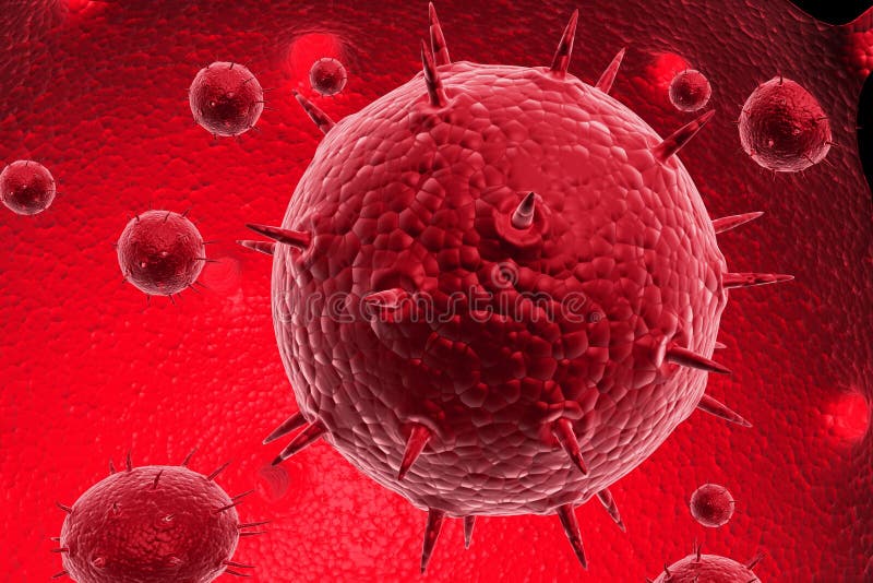 3d render virus stock illustration. Illustration of illness - 49860159