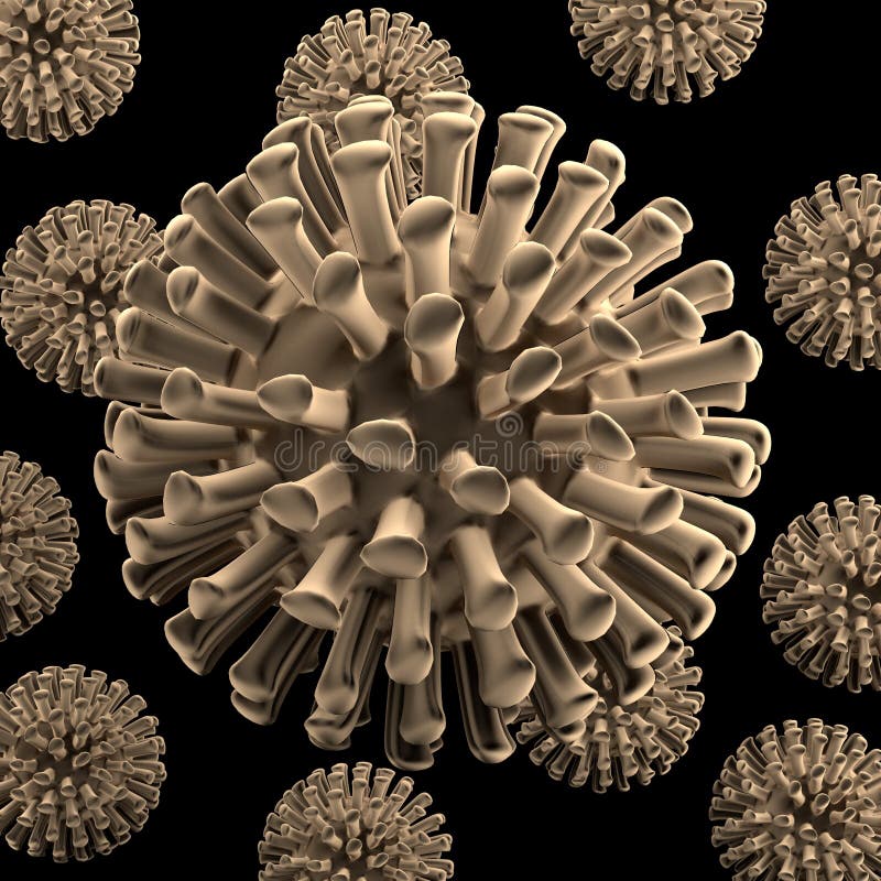 3d render of virus stock illustration. Illustration of graphics - 38778474