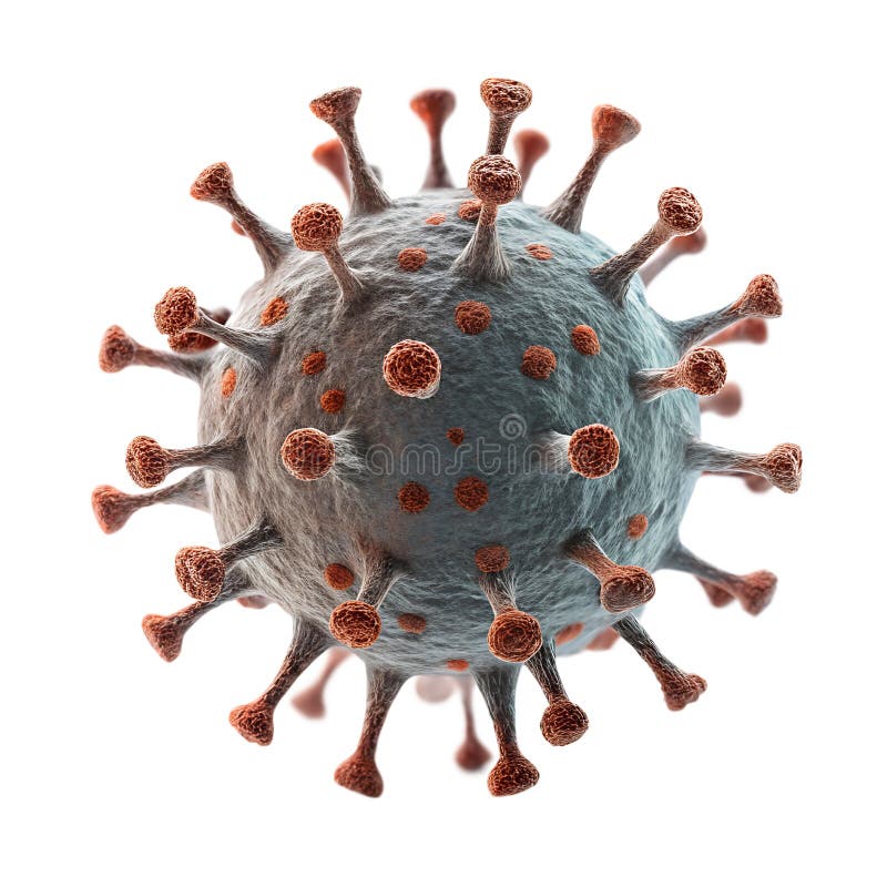 3d Render, a Viruses, Isolated on a Transparent Background Stock ...