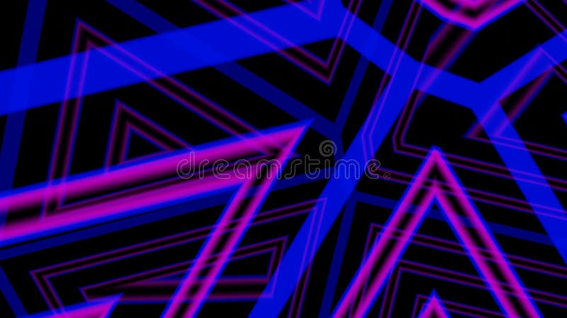 3d Render Vj Loop Lines Neon Glow Rotate Stock Video - Video of light ...