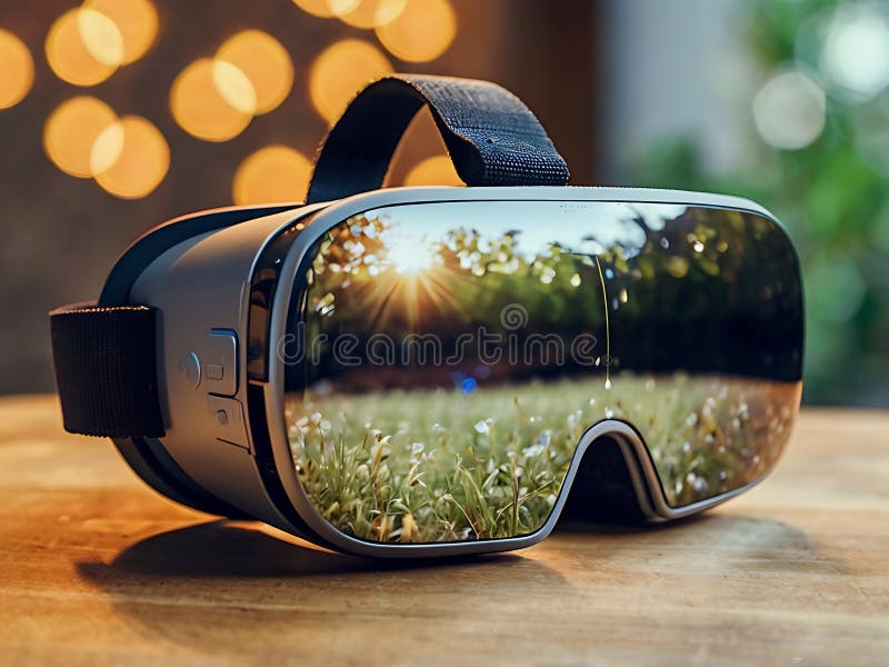 3D Render of VR Headset with Goggles . Stock Illustration ...