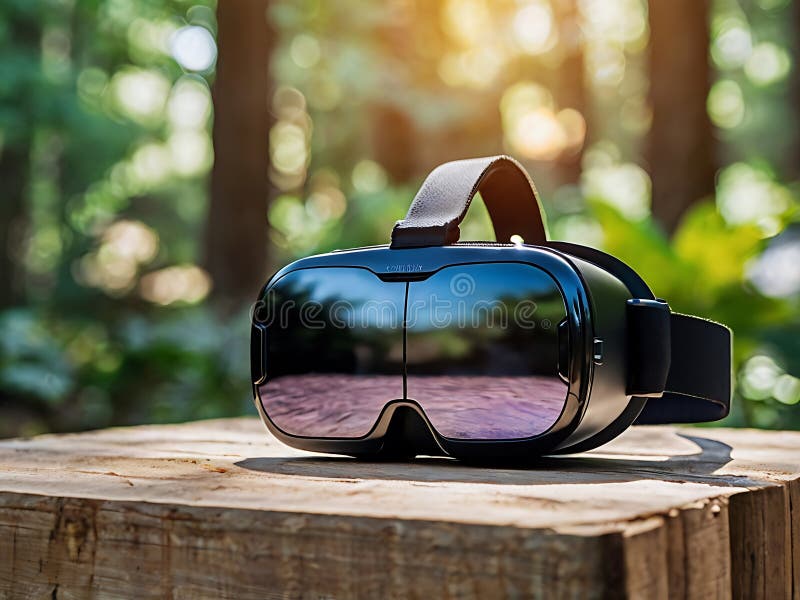 3D Render of VR Headset with Goggles . Stock Illustration ...