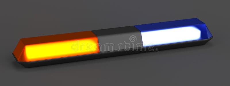 3d Render of Warning Lights Stock Illustration - Illustration of model ...
