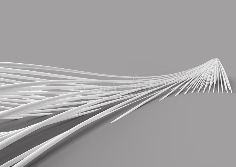 3D Render Wave Band Surface Abstract Background Stock Illustration ...